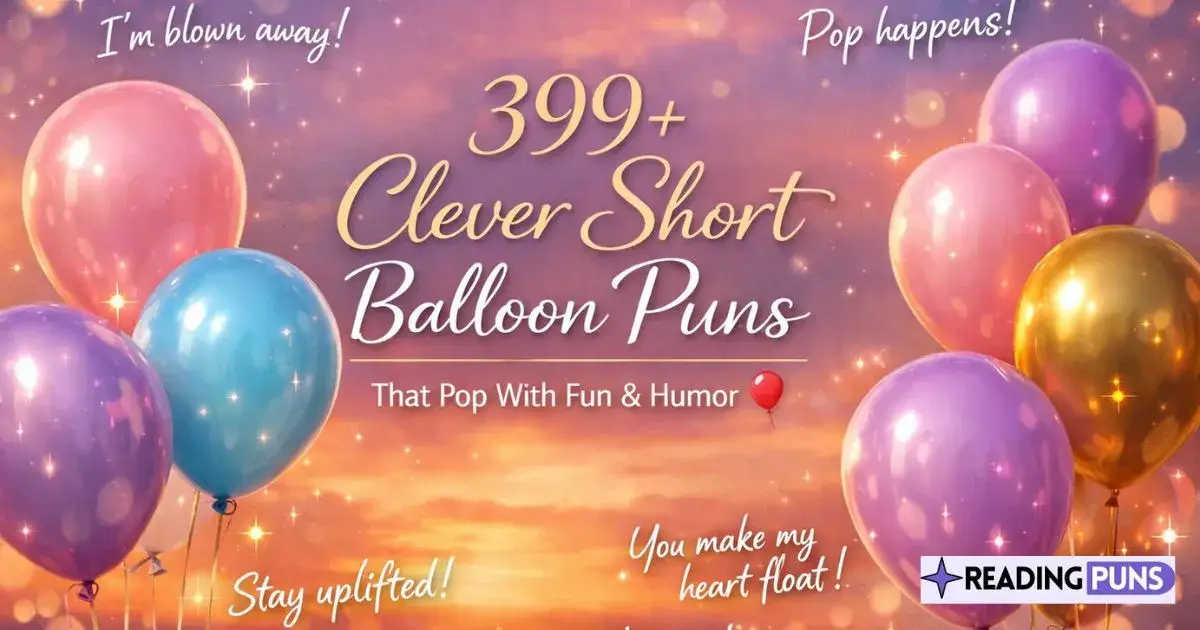 399+ cleaver Short Balloon Puns That Pop With Fun and Humor